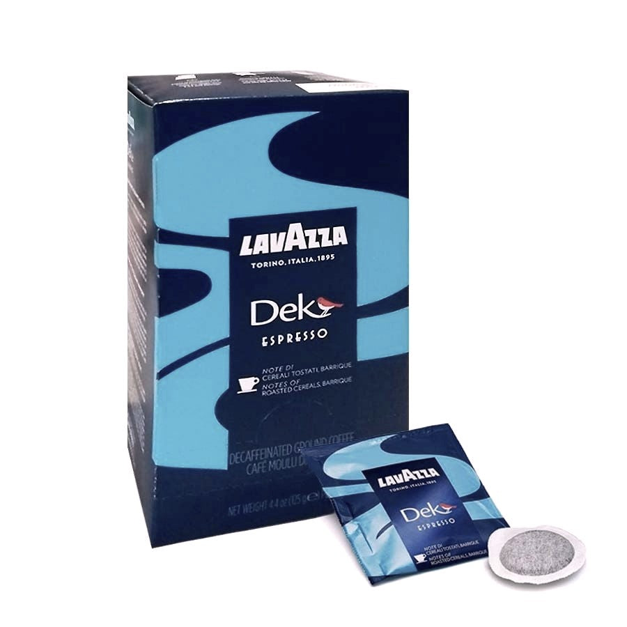 Lavazza Dek 54 Decaffeinated ESE Coffee Paper Pods - Left-Tilted Pack ...