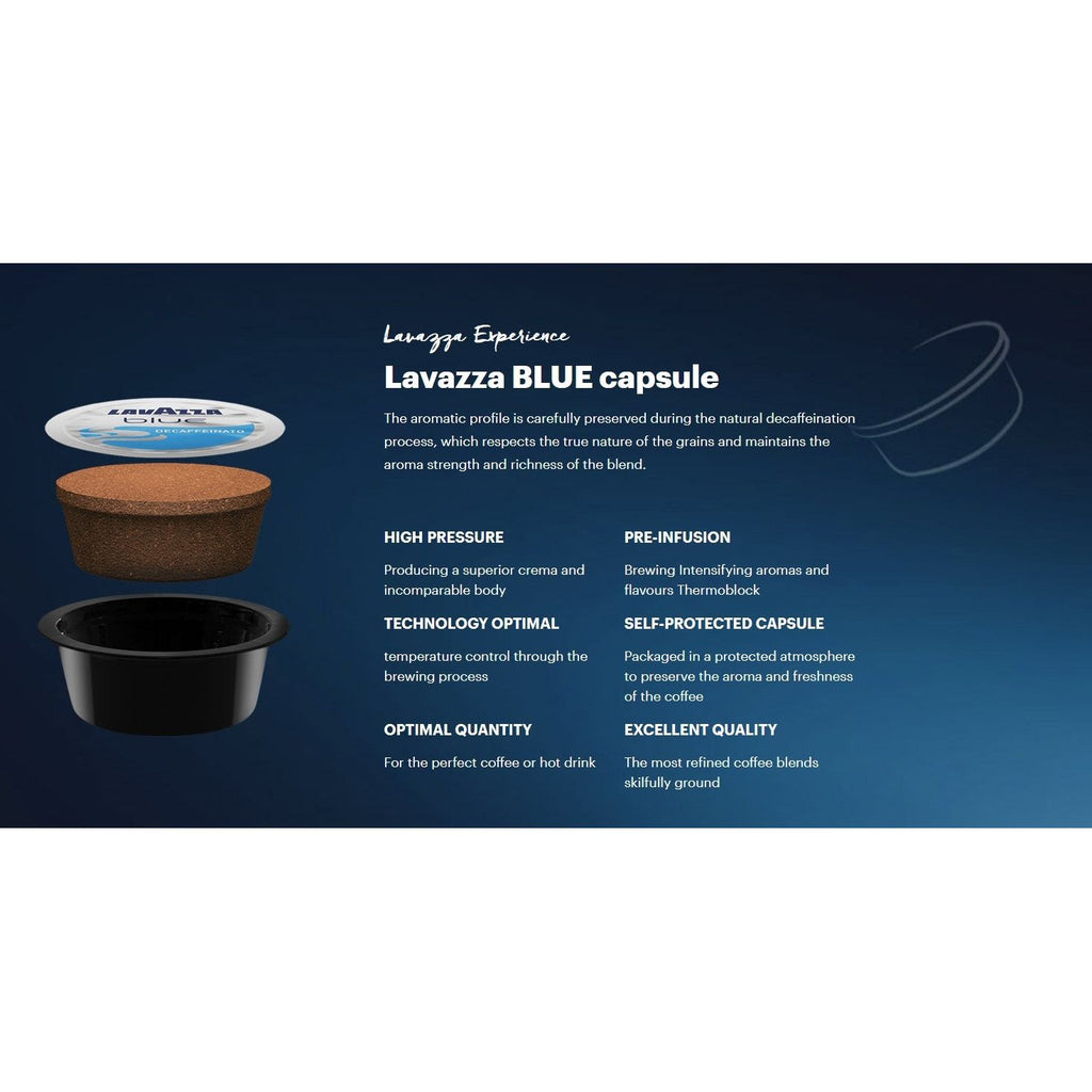 Lavazza Blue 100 Decaffeinated Coffee Capsules - Capsule Layers and ...