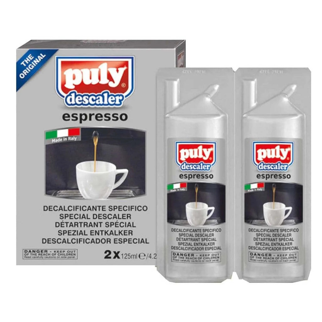 Puly Descaler Espresso - 2x 125ml Sachets - Front Pack with Sachets