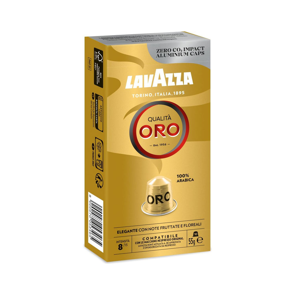 Nespresso Compatible Lavazza Oro 10 Aluminium Capsules (1 Pack of 10 ...