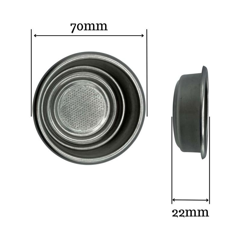 Double Serving Espresso Coffee ESE Paper Pod Basket 55mm